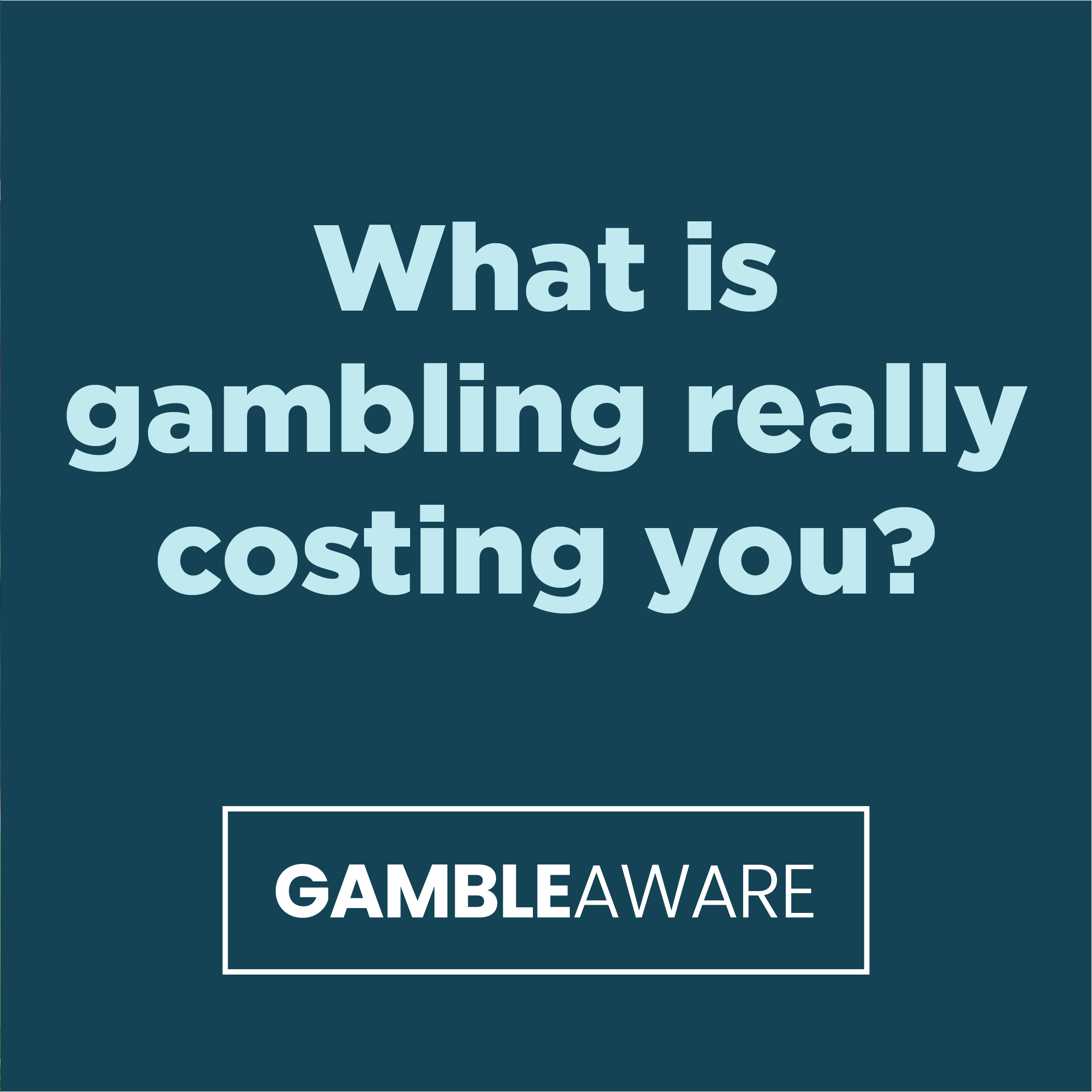gamble aware posters